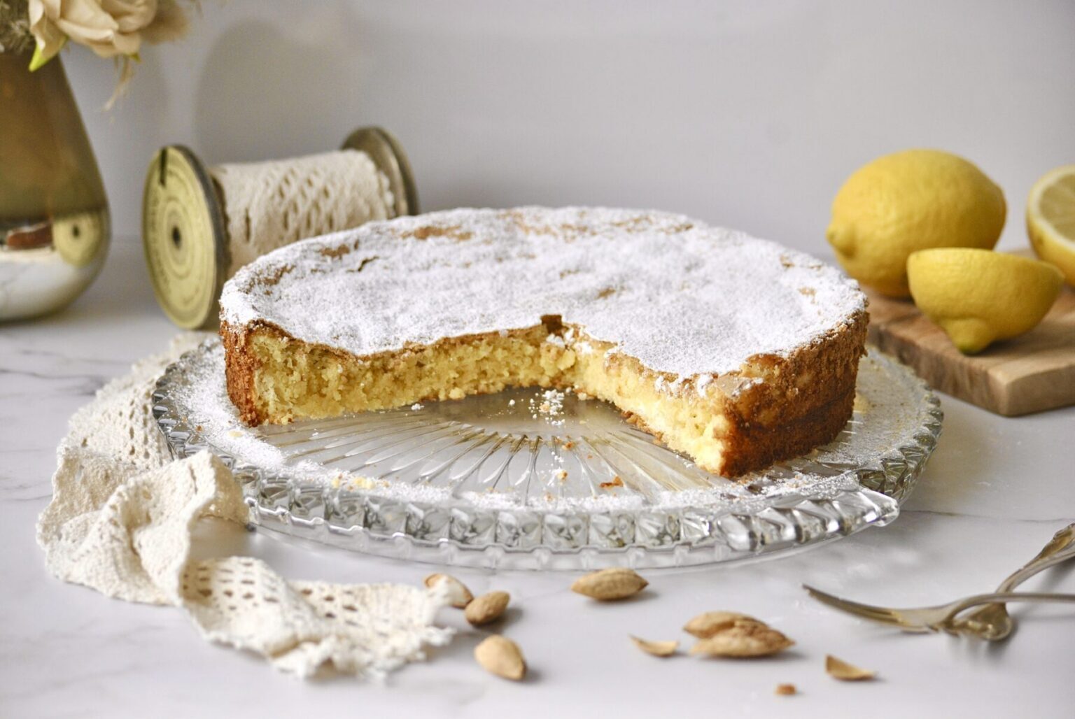Zitronen Mandel Kuchen